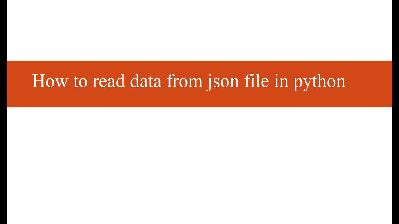 How to read data from #json file in python 2022