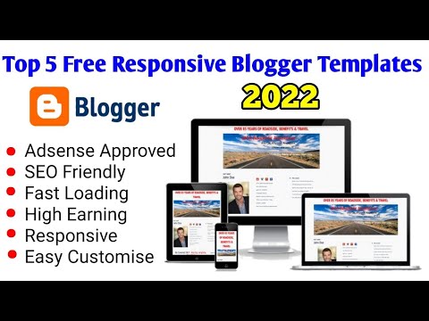 Top 5 Responsive blogger template 2022 | Adsense approval blogger template