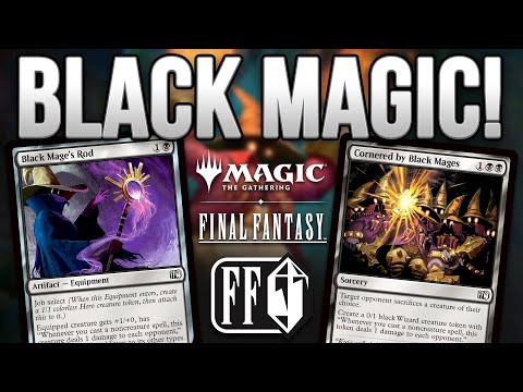 IT'S BLACK MAGIC! Final Fantasy Black Mage's Rod + Cornered by Black Mages — MTG Pauper Storm Combo