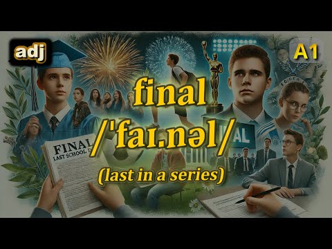 [adj] Final meaning (last in a series) with 5 examples