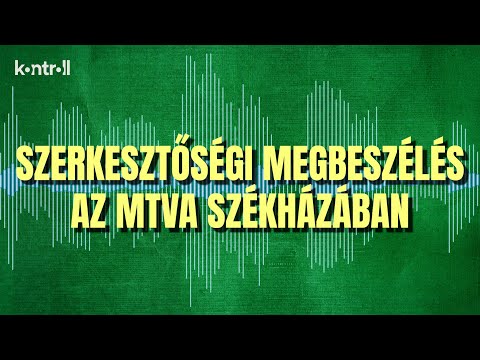 Rogáni sorvezető a közmédiában - Részlet a Kontroll birtokába jutott egyik hangfelvételből