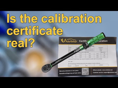 Is the UHARBOUR torque wrench calibration certificate real?