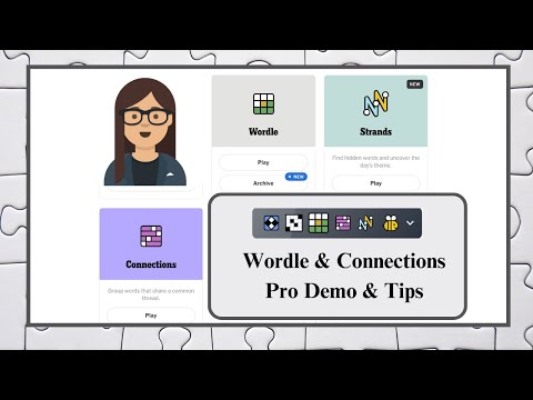 Lady Puzzle NYT Games Demo (Part 1: Wordle & Connections)