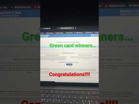Green card lottery winners| congratulations)))))๐ #greencard