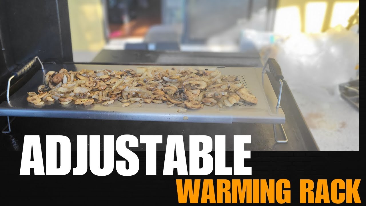 🔥 Must-Have Adjustable Grill Warming Rack for Blackstone & More! 🍔🔥