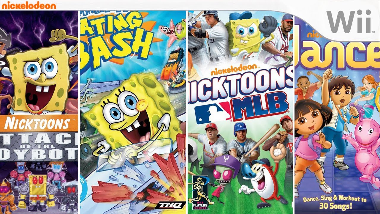 Juegos de dibujos animados de Nickelodeon para Wii