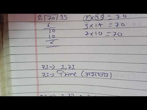 factors of 71