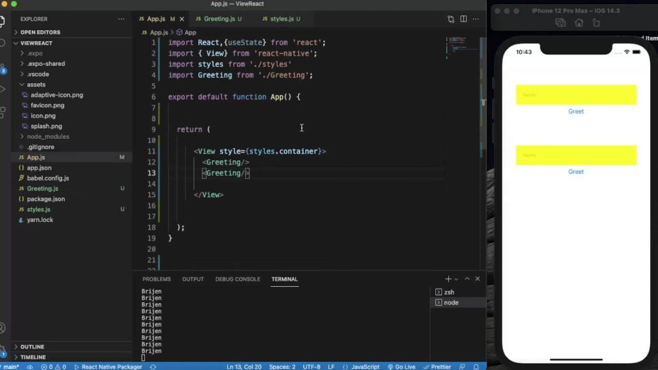 React Native Tutorial 21 - Custom Component in React Native