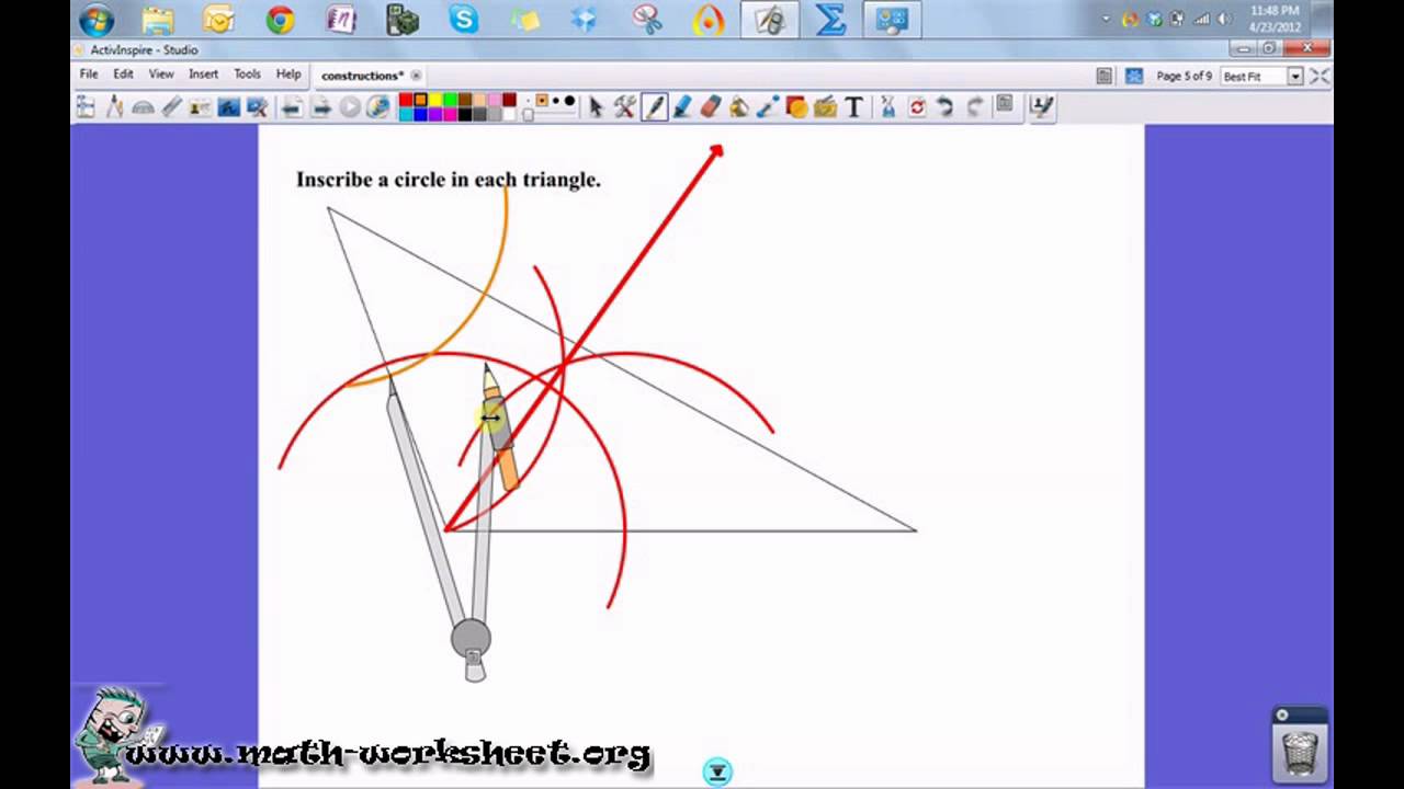 Geometry - Constructions - Angle Bisector Constructions - Hard