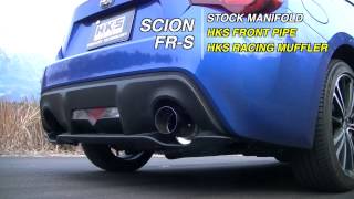 HKS Hi-Power Single Exit Exhaust - 2013-2024 Scion FR-S / Subaru BRZ ...