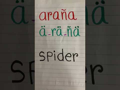 Spider pronunciation in Spanish/ araña pronunciation in Spanish.