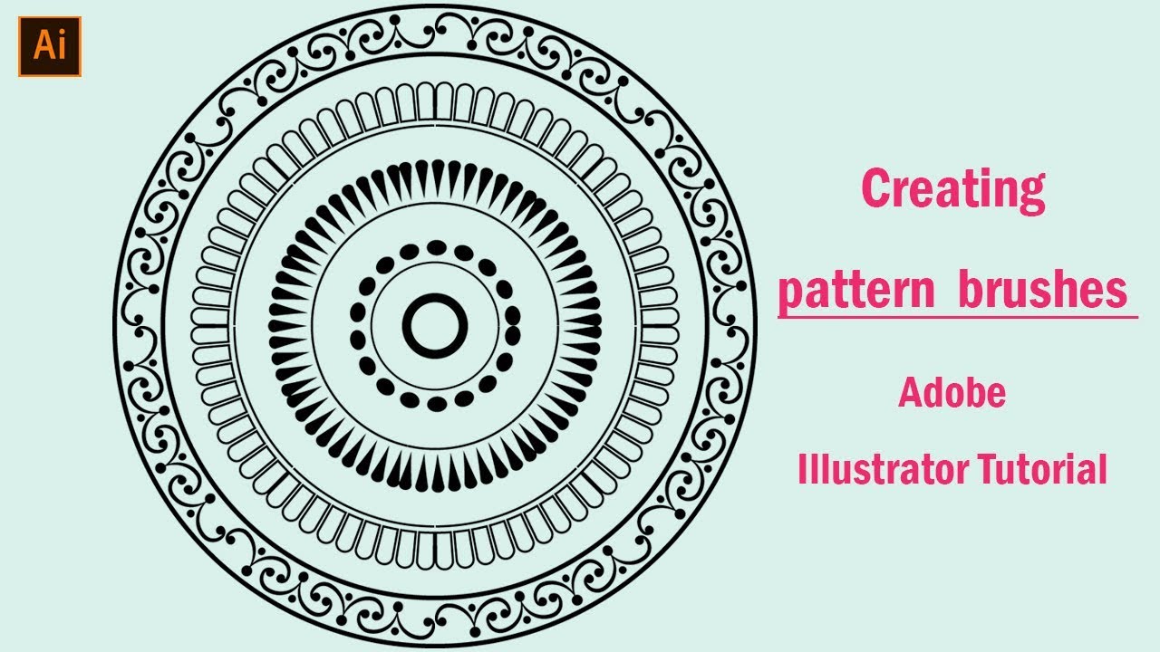 Creating pattern & brushes to Design Shapes | Adobe Illustrator Tutorial