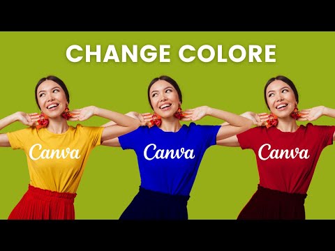 Canva Tutorial | How to Change Clothes Color in Canva
