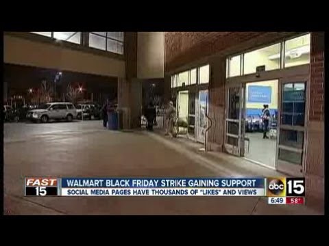 As Walmart workers plan Black Friday strikes, Valley shoppers line up