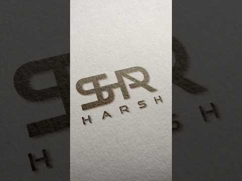 Harsh name logo 🔥💥comment your name #shorts #ytshortsindia #nameart #namelogodesign