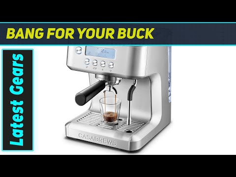 CASABREWS Espresso Machine with LCD Display – The Best Compact Espresso Maker for Quick Brewing