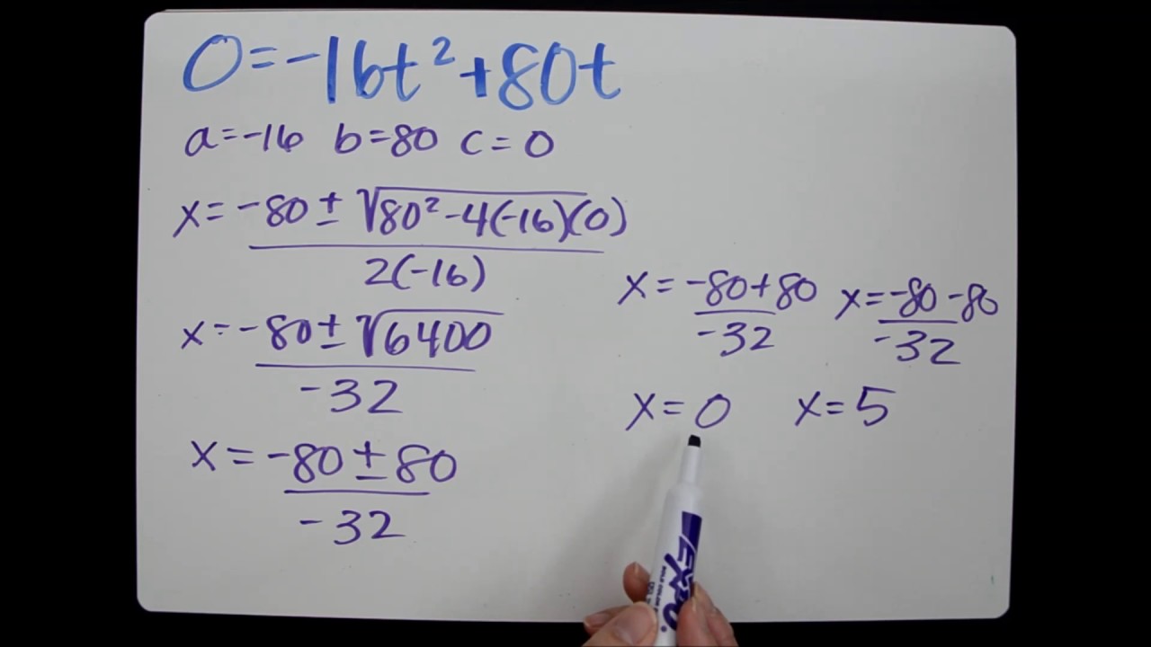 Quadratic Applications Tutorial