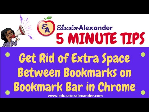 Get Rid of Extra Space Between Bookmarks on Bookmark Bar in Chrome