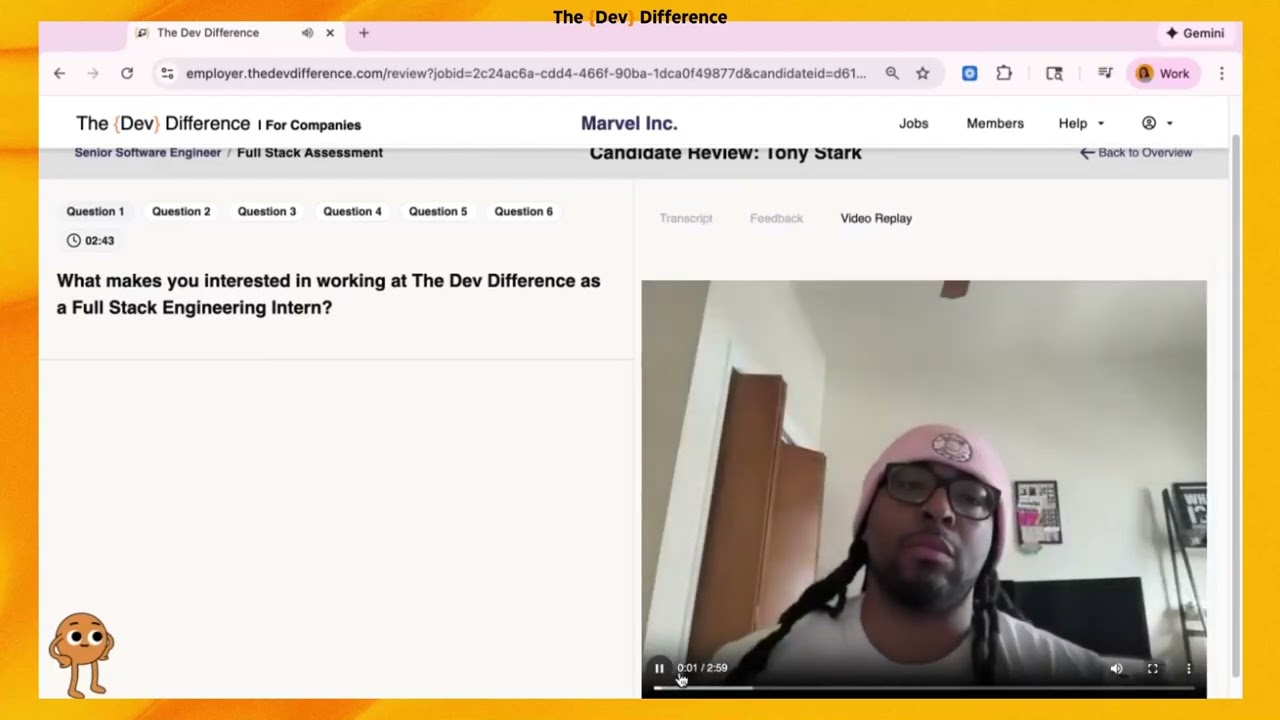 Automated Interview Scoring & Analysis with The Dev Difference