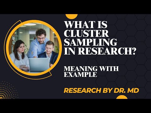 What is cluster sampling in research? / Cluster sampling meaning with example
