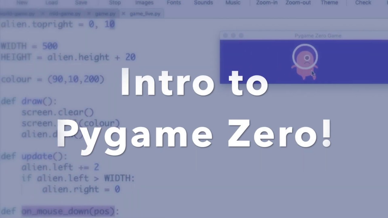 Made a Code Monday: Intro to Pygame Zero