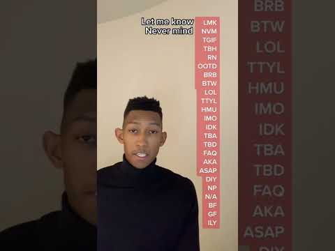 The Most Common English Abbreviations Tiktok arc.english