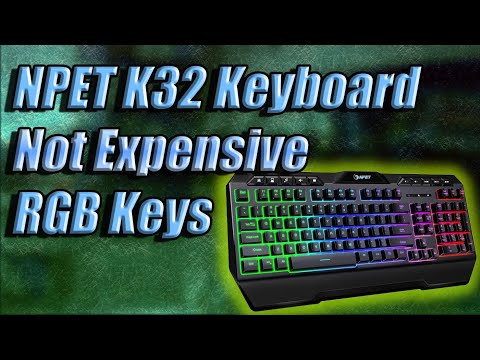 Great NOT EXPENSIVE Wireless Gaming Keyboard K32 NPET