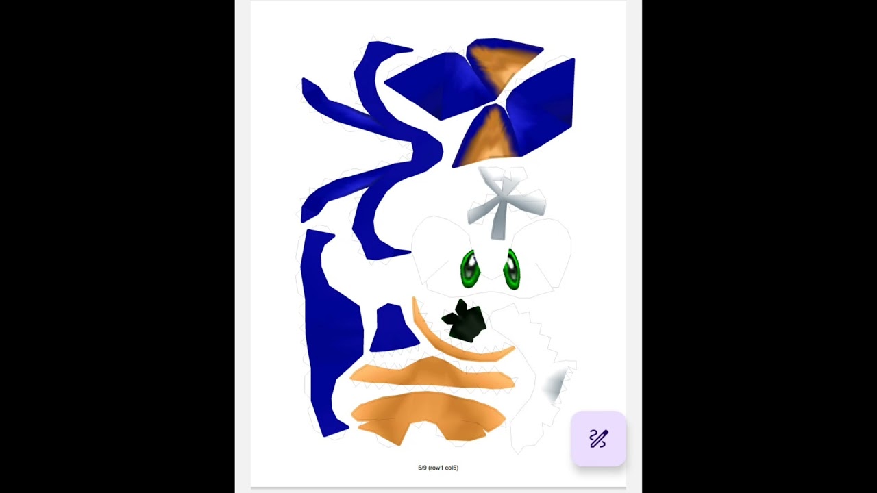 papercraft sonic adventure