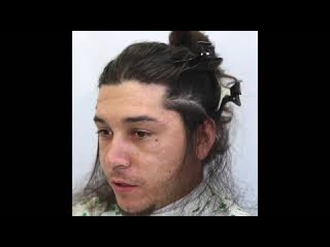 MAN BUN WITH LOW TAPER ICE PICKS