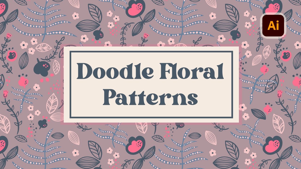 How to Make Seamless Floral Patterns in Illustrator | Easy Blob Brush Tutorial