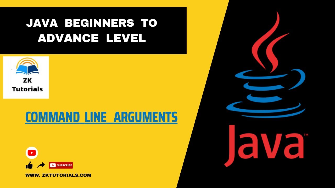 03 Command Line Arguments In Java | Java Tutorials for Beginners