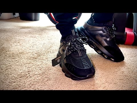 Versace Chain Reaction “Triple Black” Review +OnFeet