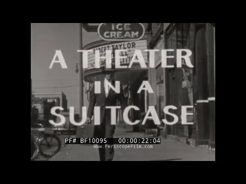 " A THEATER IN A SUITCASE " DEVRY BANTAM 16mm SOUND MOVIE PROJECTOR PROMO FILM BF10095
