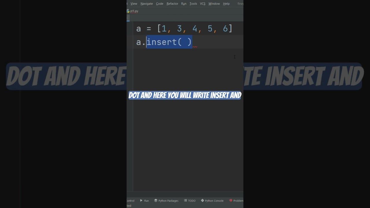 How to add element with index in python code #pythonforbeginners #pythontutorial