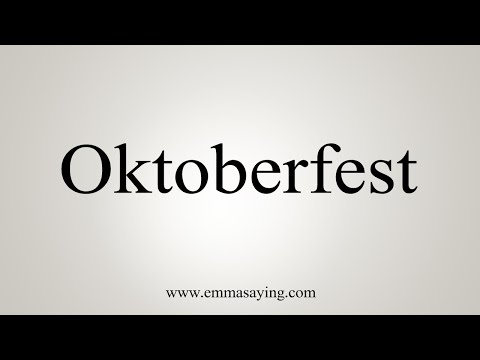 How To Say Oktoberfest