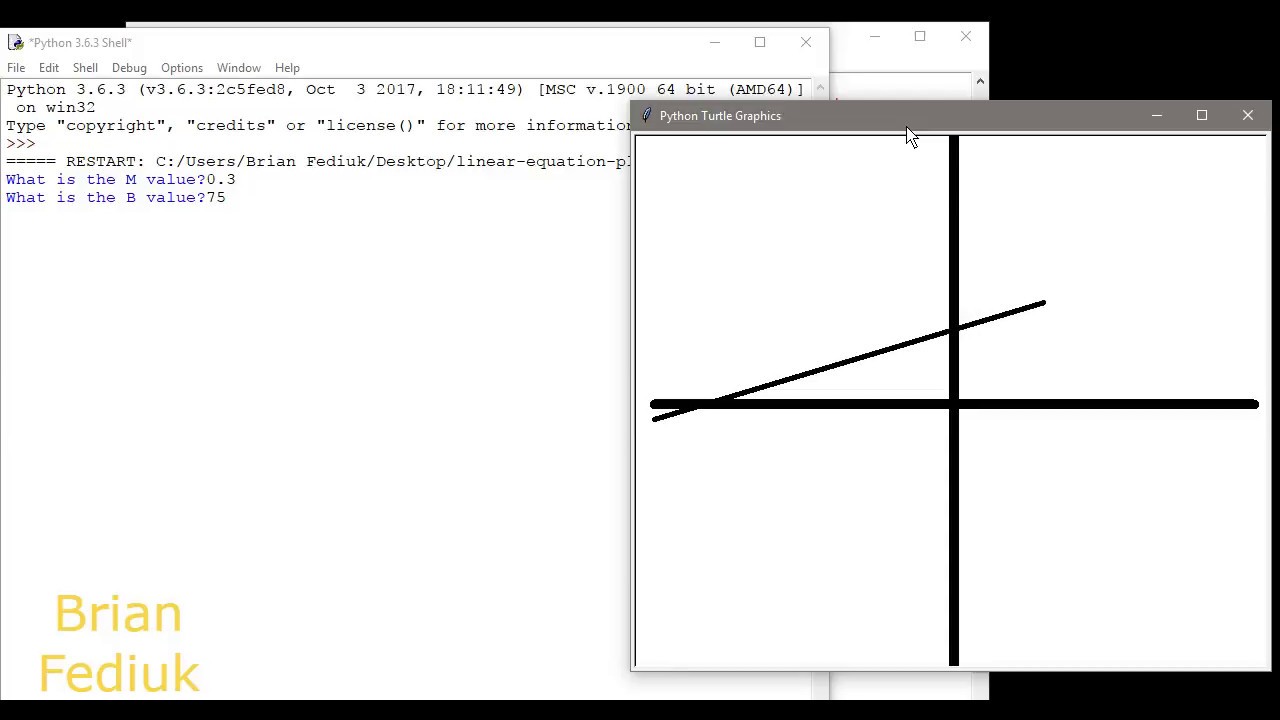 Coding with Brian: Linear Equation Plotter in Python