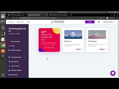 How To Create and Host Website For Free on www.000webhost.com from scratch #FreeWebsite