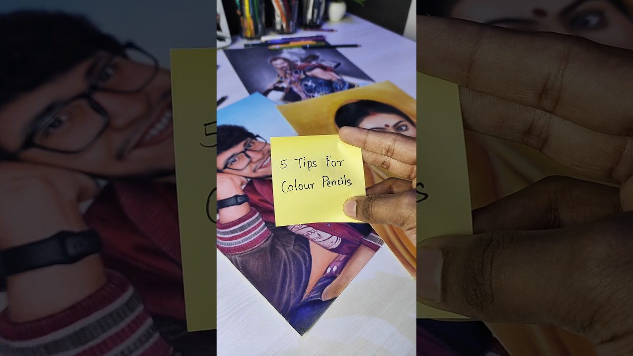 5 Tips for colour pencil drawing | #5tips #colourpencildrawing