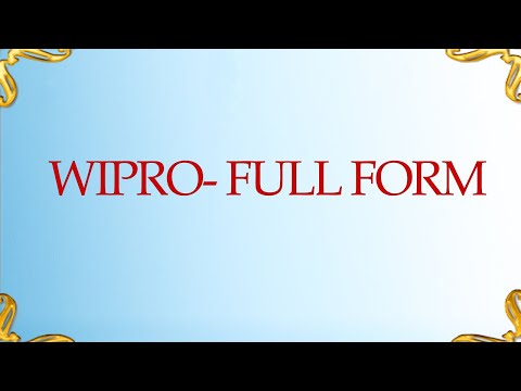 WIPRO FULL FORM | FULL FORM OF WIPRO | डब्ल्यूआईपीआरओ फुल फॉर्म