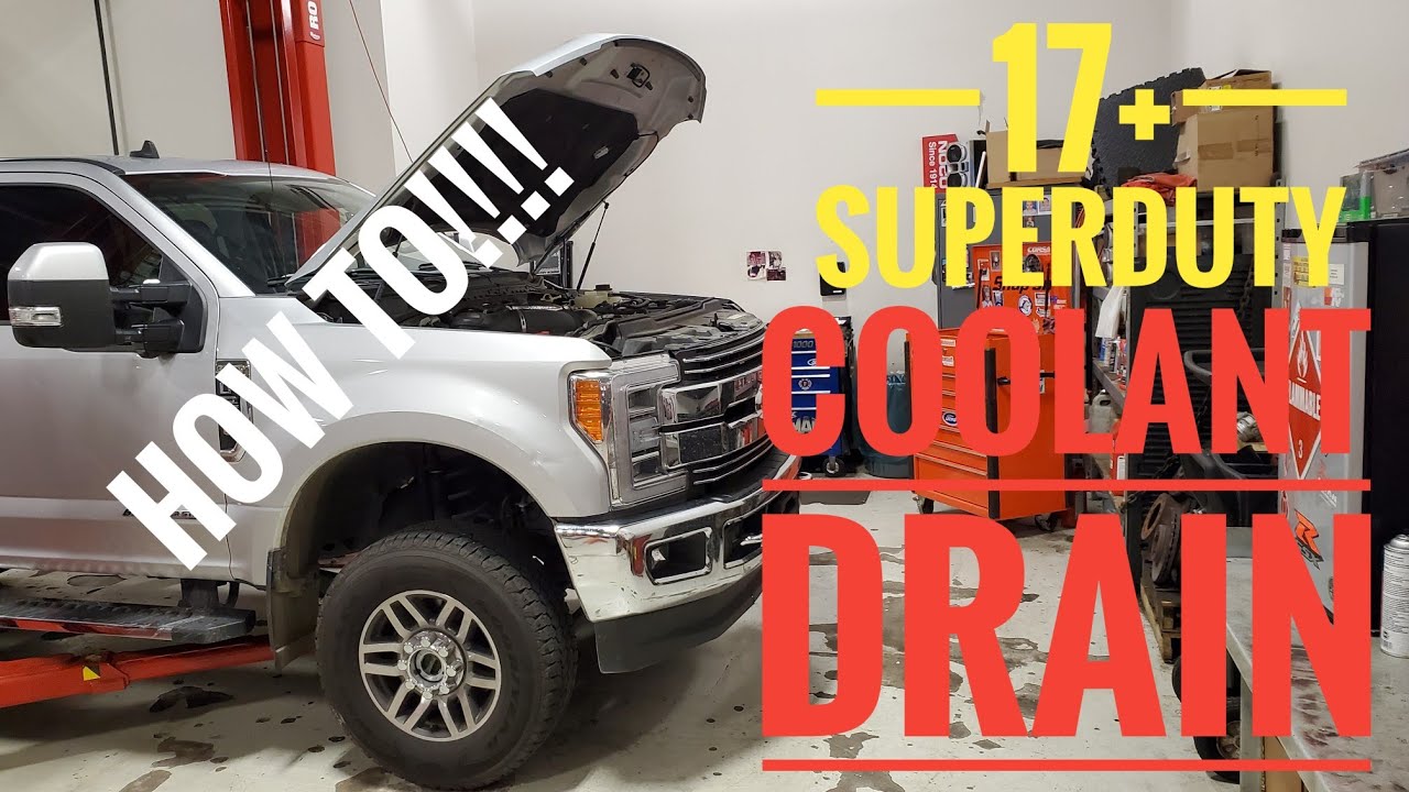 Do YOU know HOW TO drain your secondary coolant? | 17+ Ford SUPERDUTY