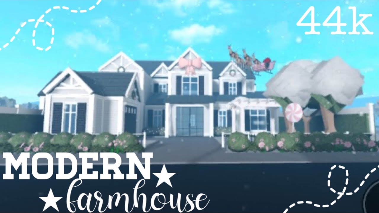 Bloxburg: Mini Modern Farmhouse | No Large Plot | Speedbuild