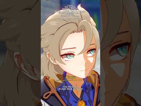 Albedo teases Kaeya~ #genshinimpact #genshin