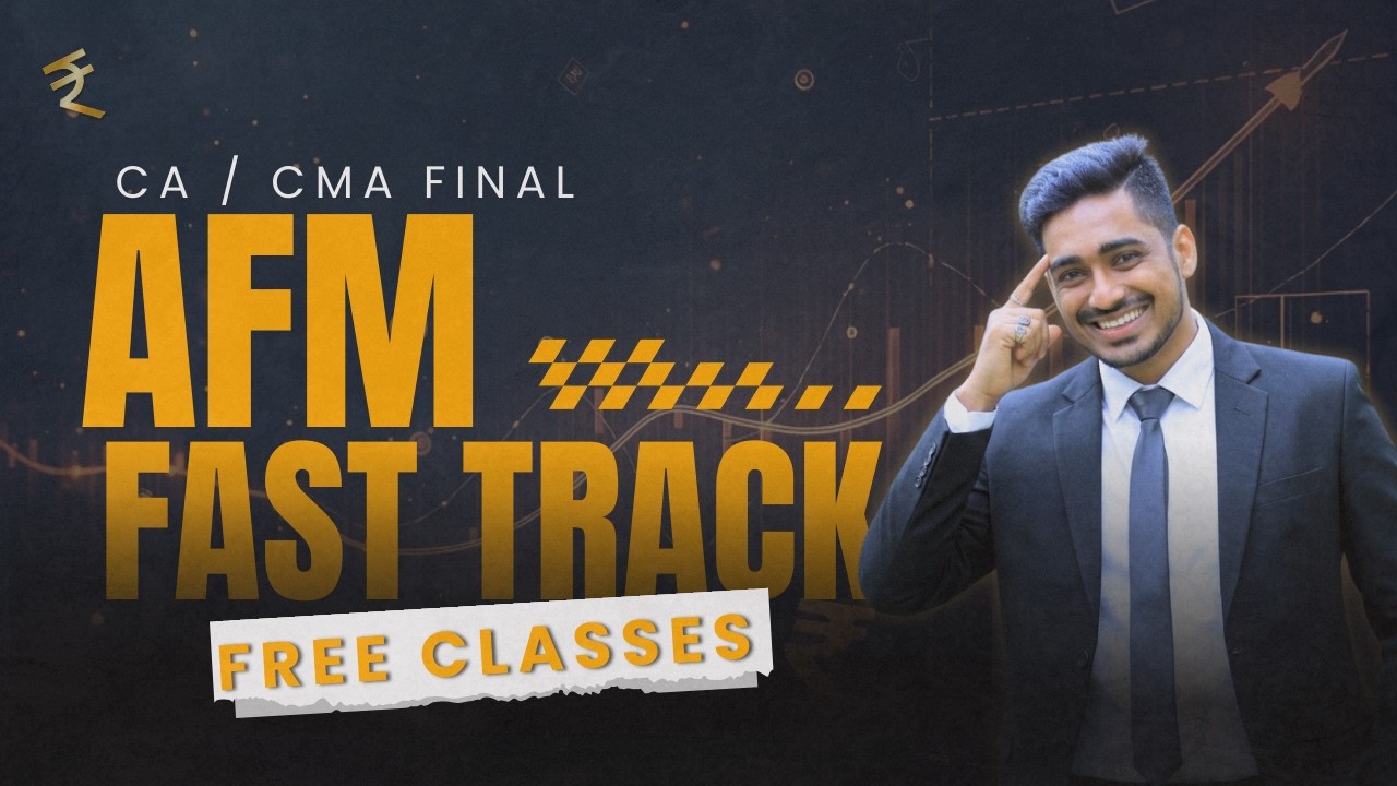 Big Announcement 🚨 Free AFM Fast Track for CA/CMA Final | CA Tabish Hassan [AIR-10]