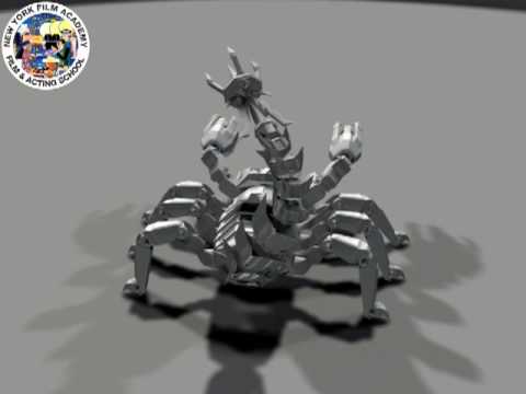 Scorpion Robot Mesh/3D Model @ New York Film Academy NYFA 3D Animation