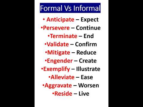 English formal synonyms you need to know