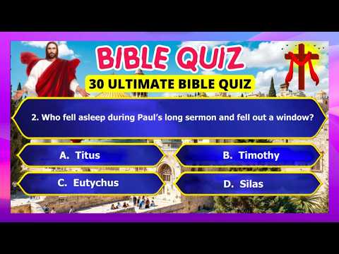 30/30 Score is not possible with this Bible Quiz - Test Your Knowledge #Bible #trivia #BibleQuiz