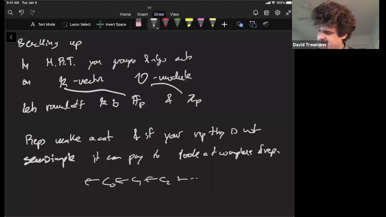 Representations on KU-modules - David Treumann