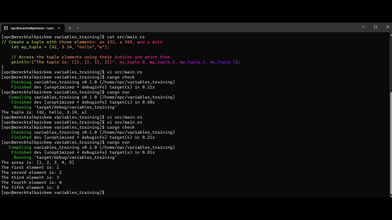 Part 6 Rust Basics Data Types