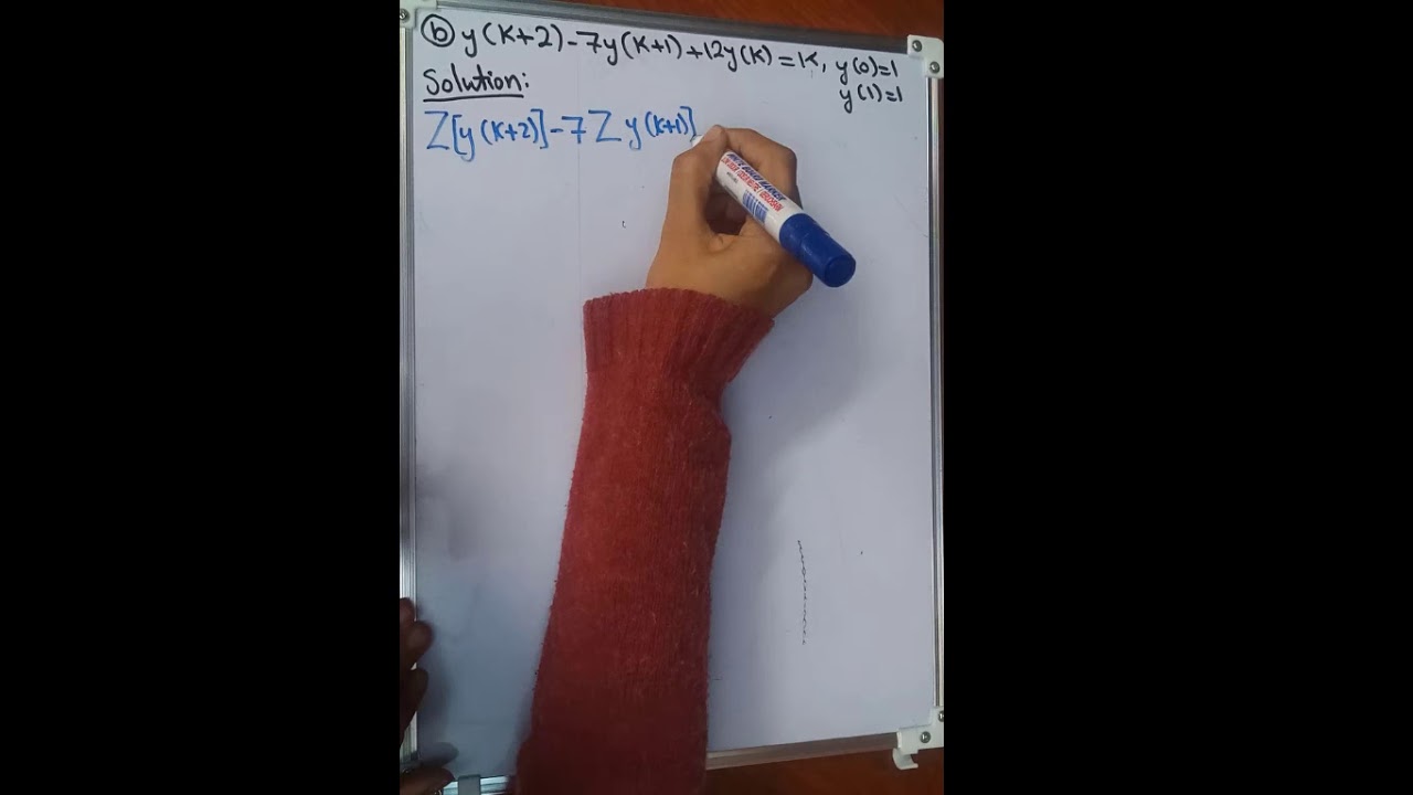 Solving difference equations - part 1