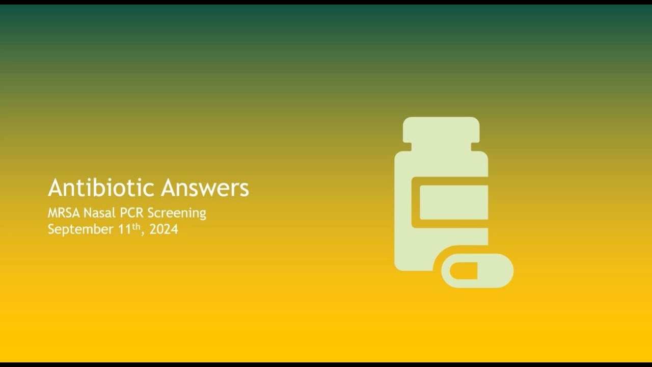 MRSA Nasal PCR Screening